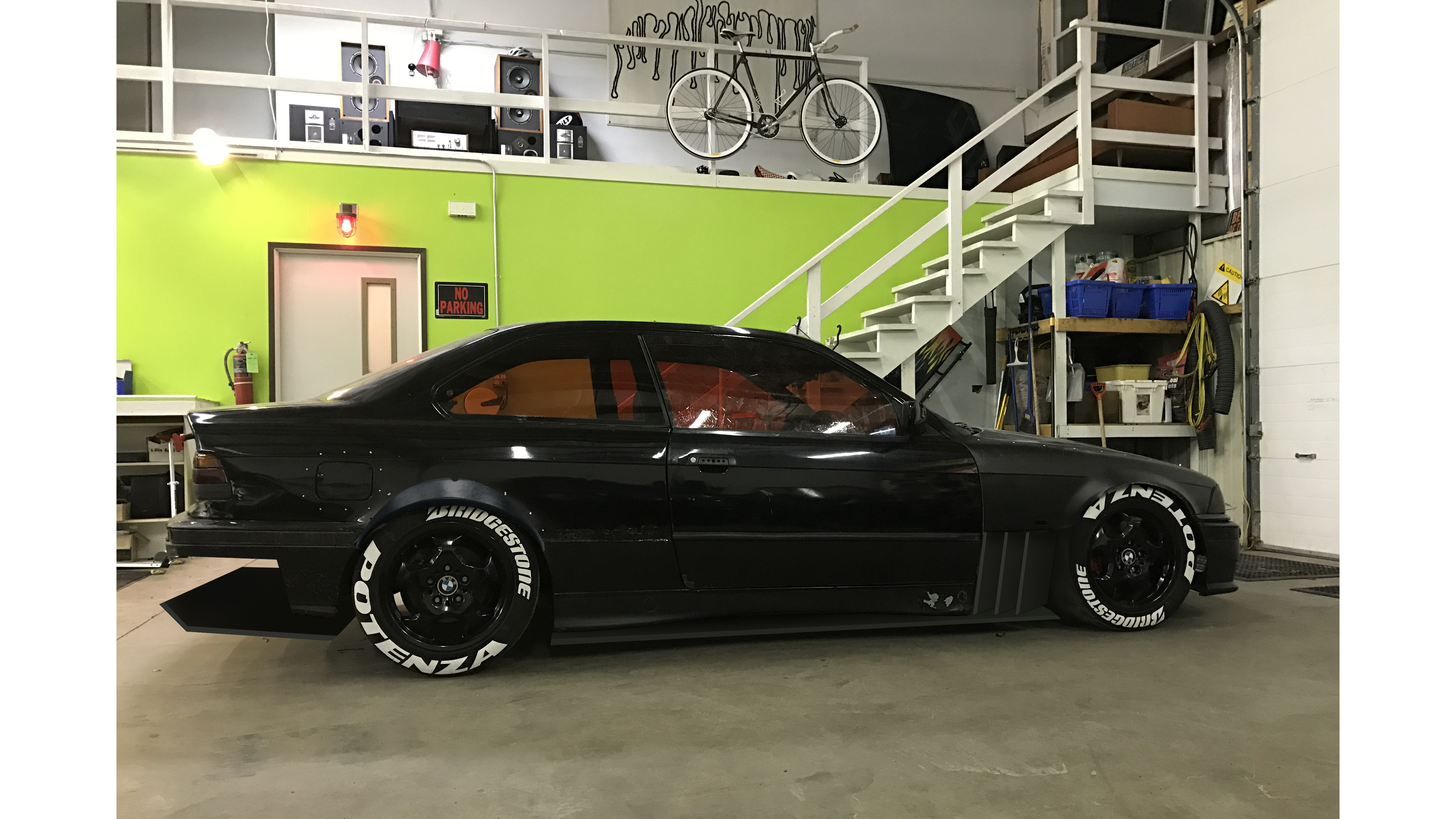 FuturisticConcept Art BMW E36 with a V8 on a bottom dollar budget ...